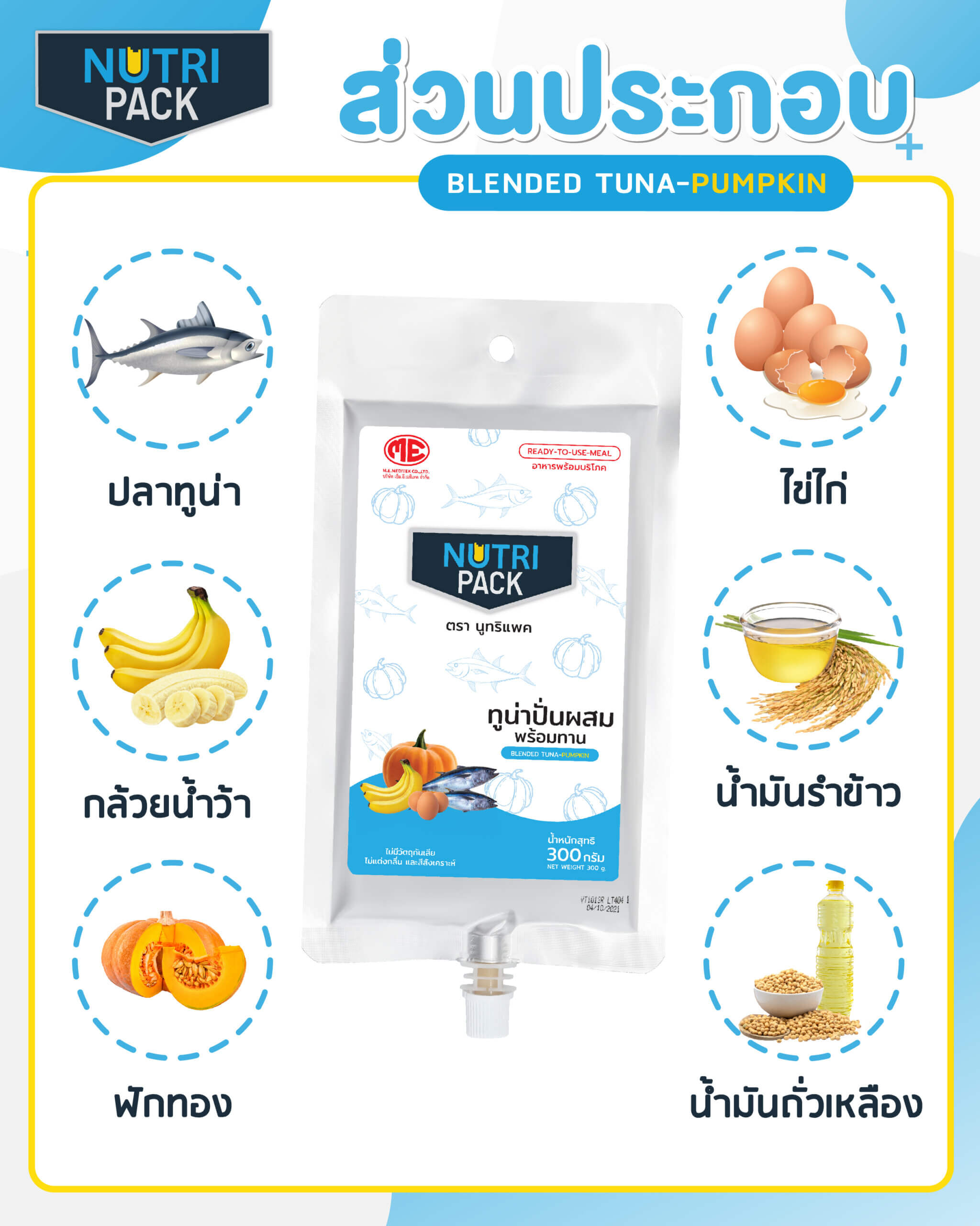 Nutri Pack อาหารเหลวปั่นผสม – ไทยเพียวดีไวซ์